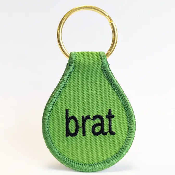 Brat Embroidered Key Tag – Open House Philly